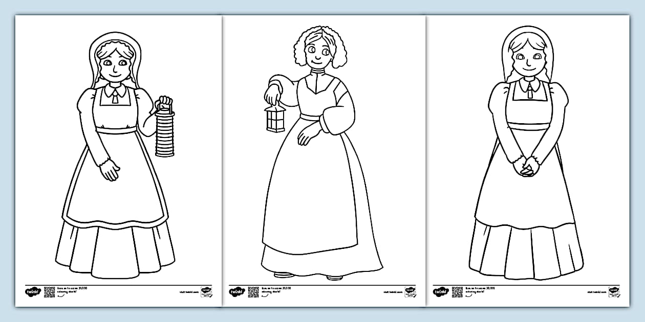 Florence Nightingale Colouring Sheet (profesor hizo)