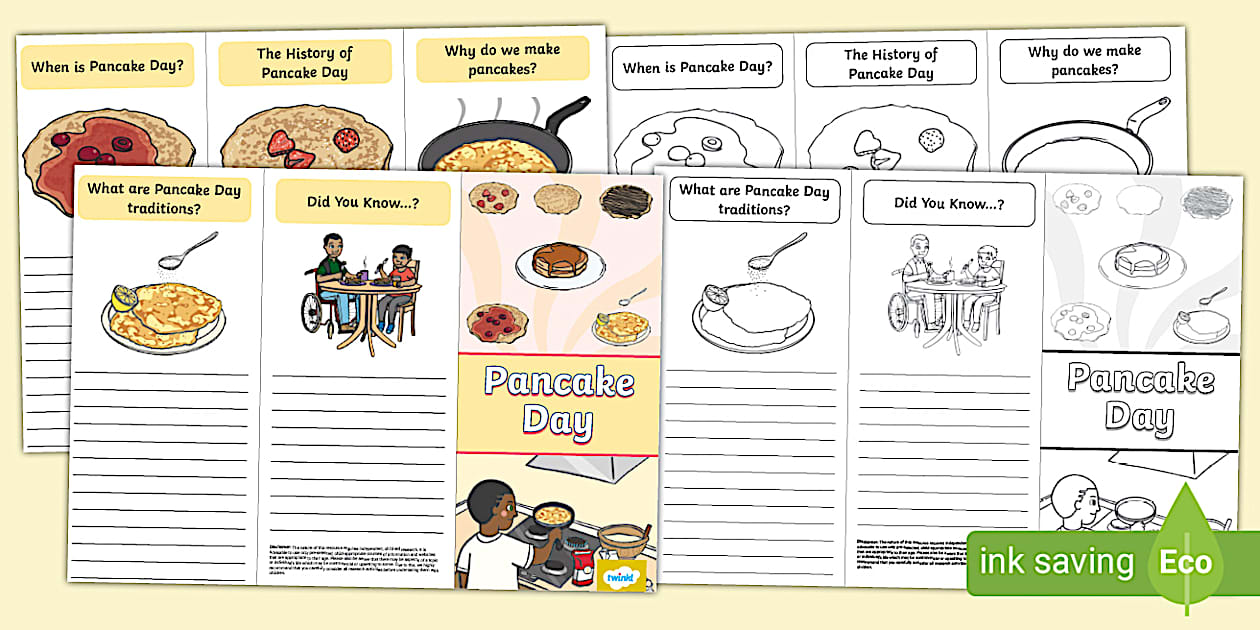 Pancake Day Leaflet Template (teacher made) - Twinkl