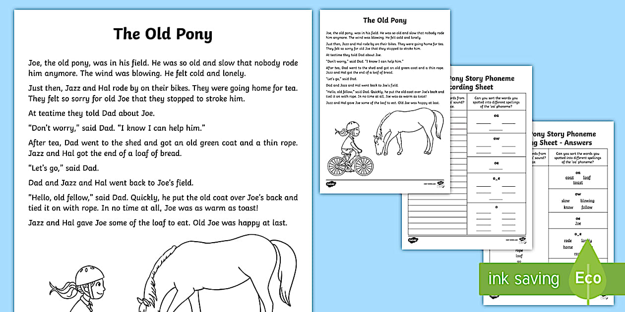 oa Phoneme Spotter Story - Twinkl