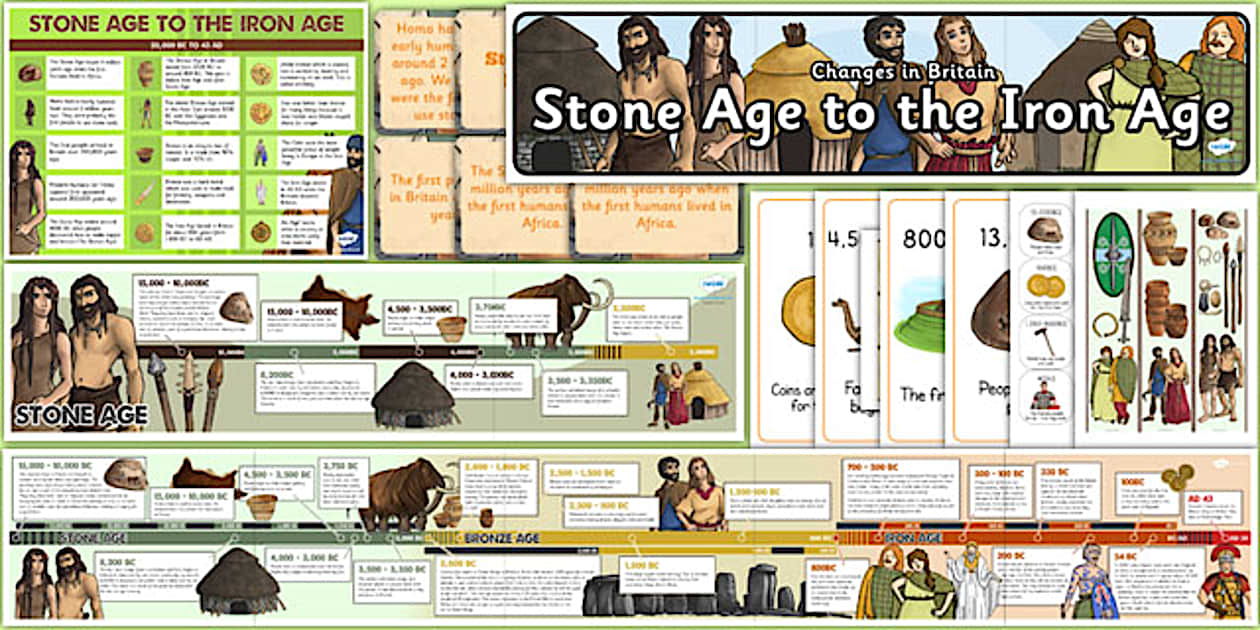 Stone Age to Iron Age Display Pack - Twinkl