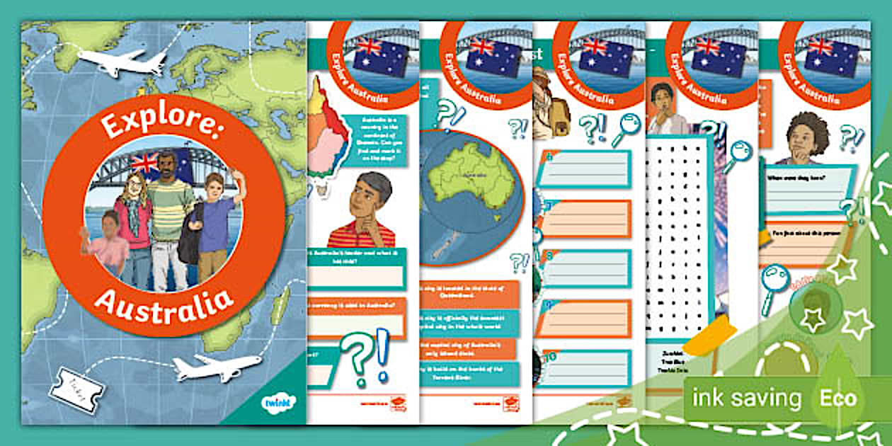 Explore: Australia Activity Booklet (teacher made) - Twinkl