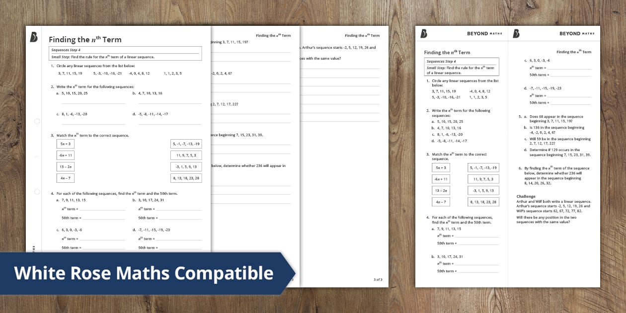 👉 Finding the nth Term (teacher made) - Twinkl