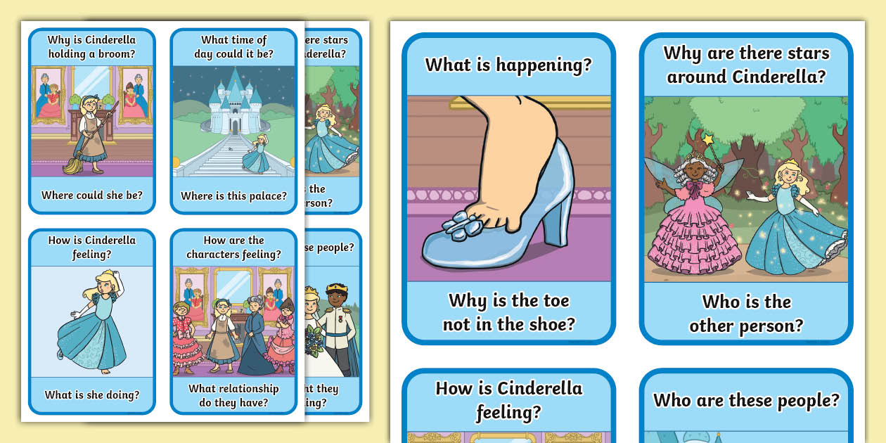 Cinderella Inference Cards (teacher made) - Twinkl
