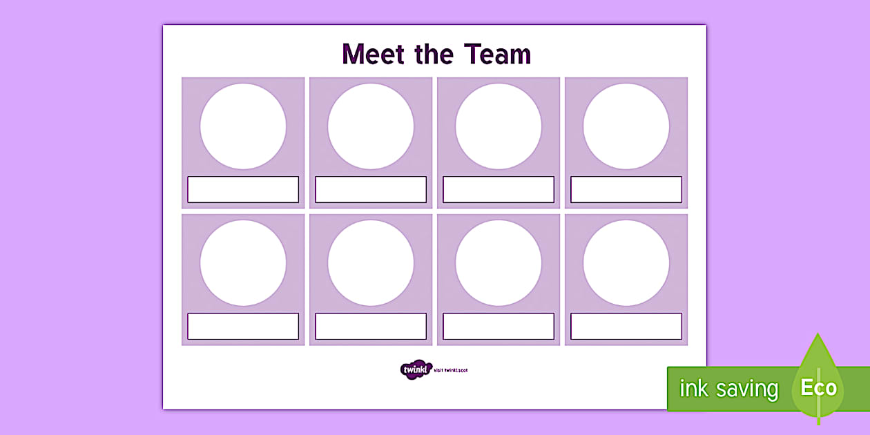 Meet the Team - Staff Display Poster (teacher made) - Twinkl