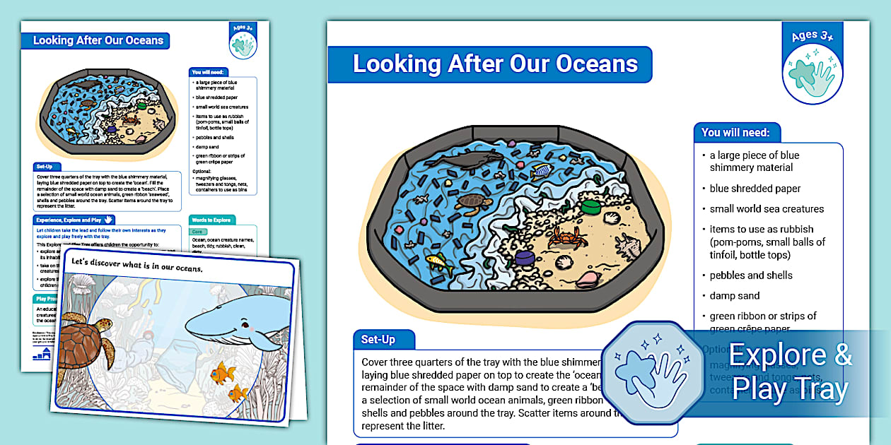 World Ocean Day Tuff Tray | Twinkl | EYFS | Activity Tray