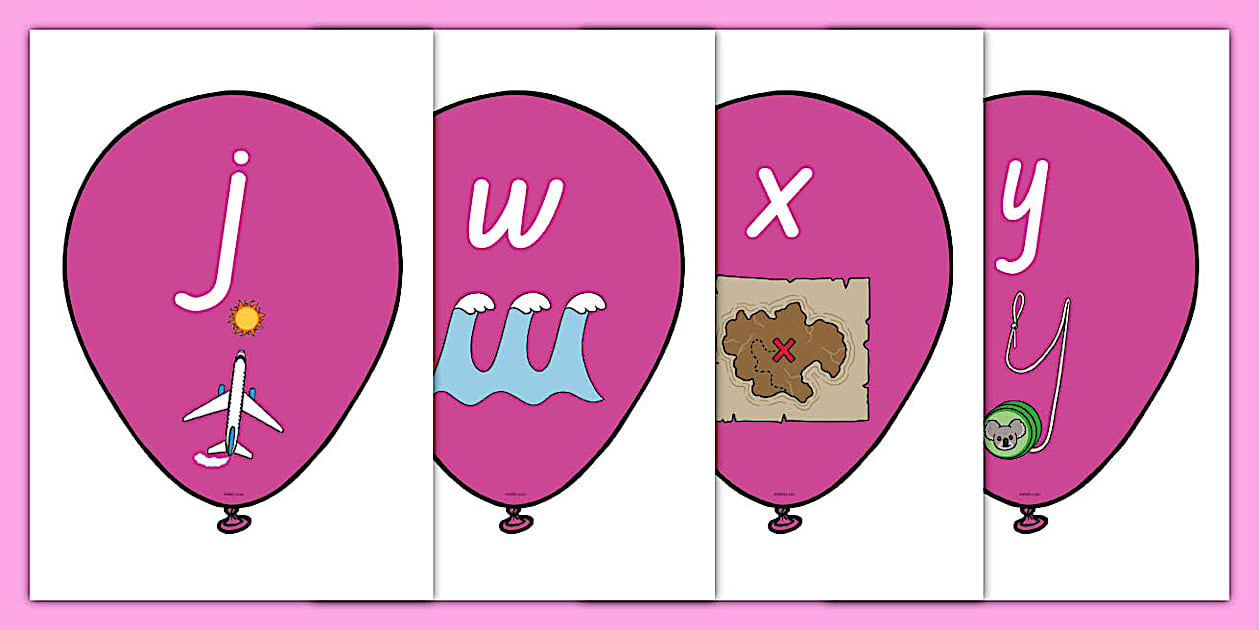 Twinkl Phonics Level 3 Balloon Display Pack - Twinkl