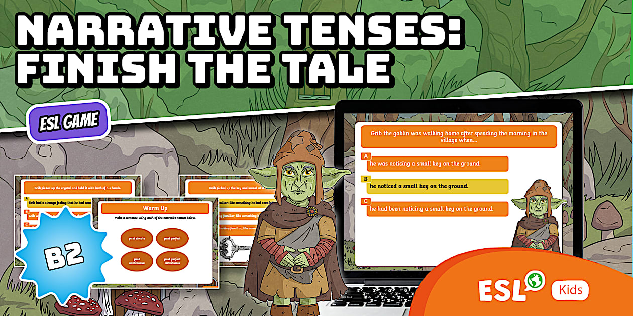 ESL Narrative Tenses: Finish the Tale [Kids, B2]
