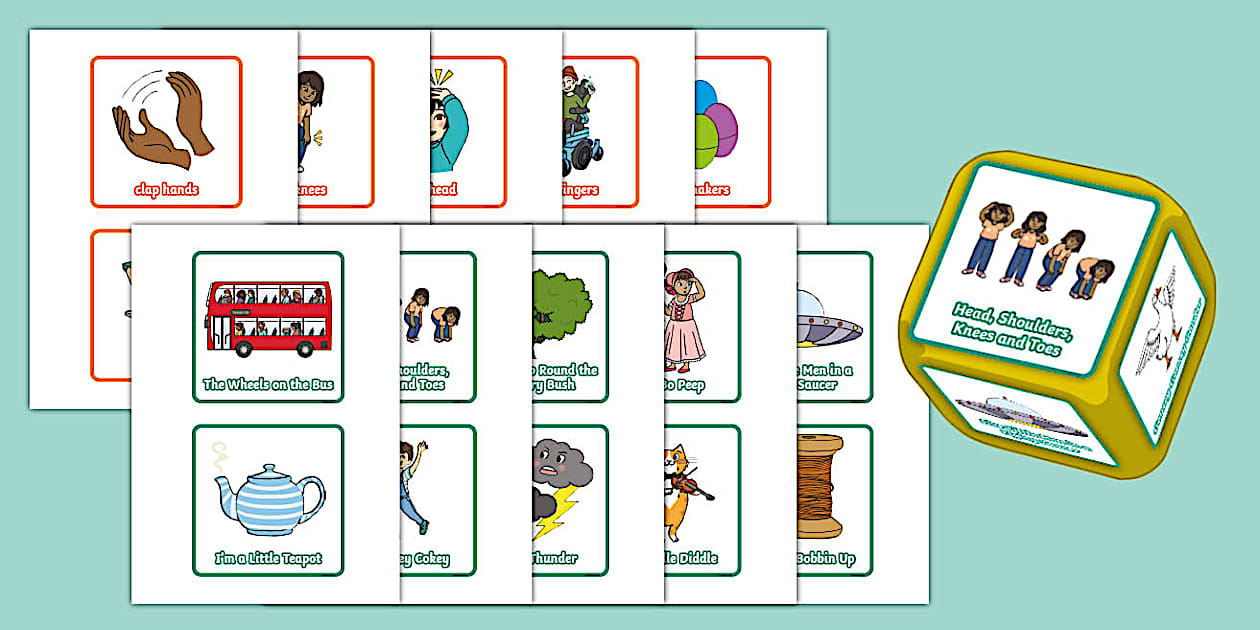 Giant Foam Dice Nursery Rhyme Activity Inserts | Twinkl