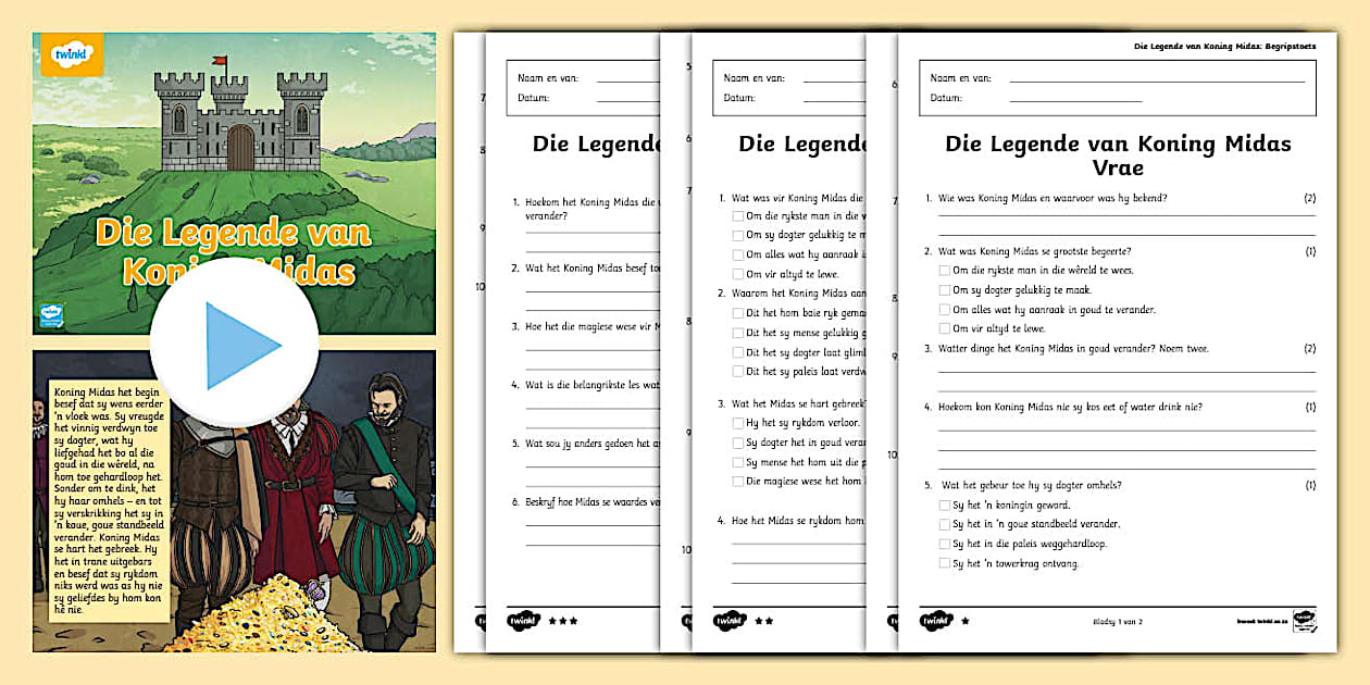 Intermediêre Fase - Afrikaans HT - Kwartaal 3 - Die legende van Koning ...
