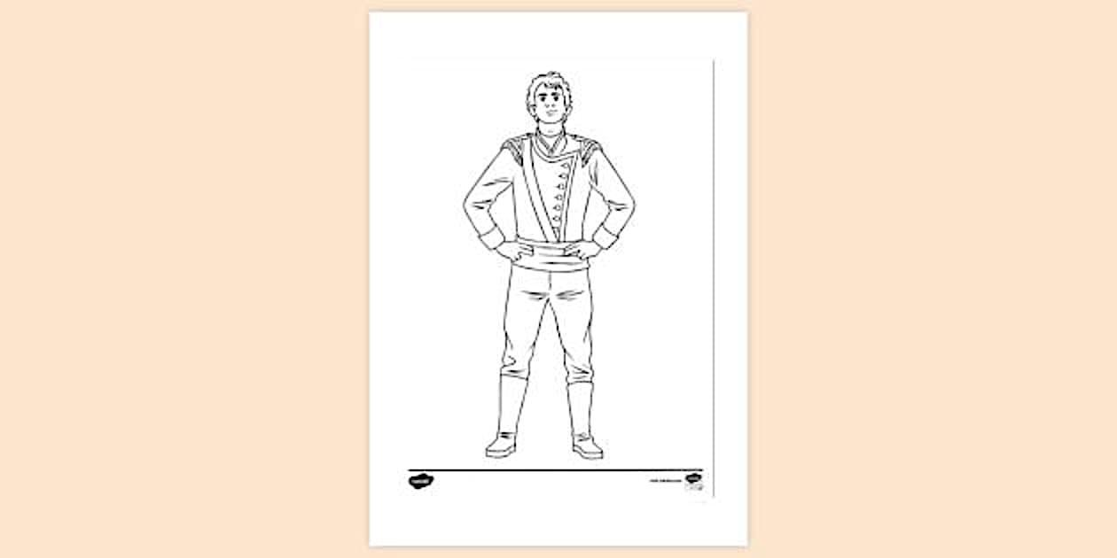 George Wickham Colouring Sheet (professor feito) - Twinkl