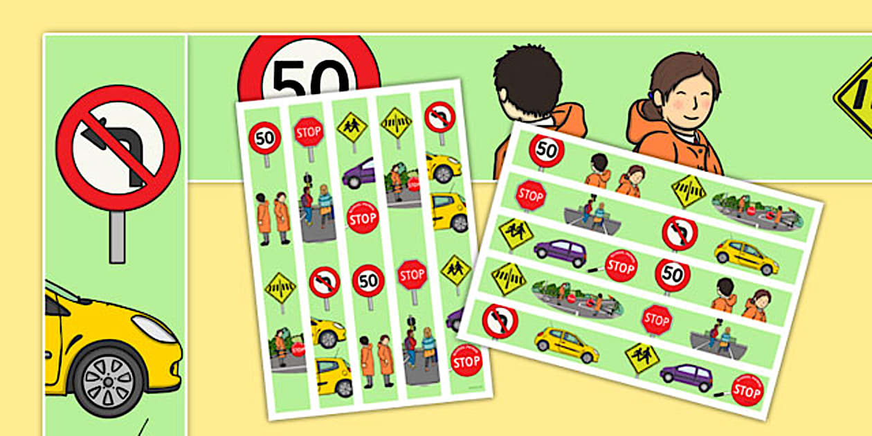 New Zealand Road Safety Display Borders - Twinkl