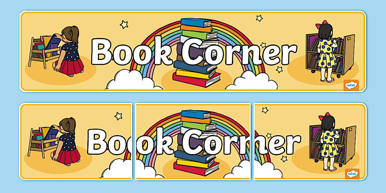 👉 Book Corner Display Banner (teacher made) - Twinkl