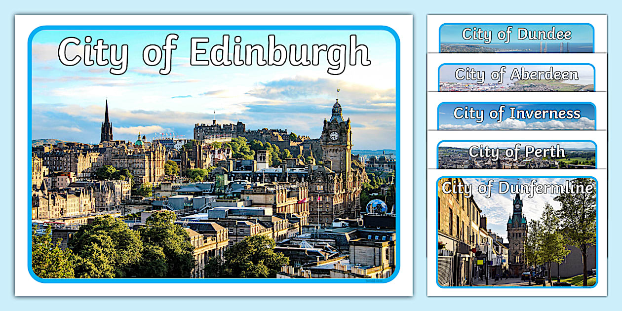 Scottish Towns and Cities Photo Display Pack (Teacher-Made)
