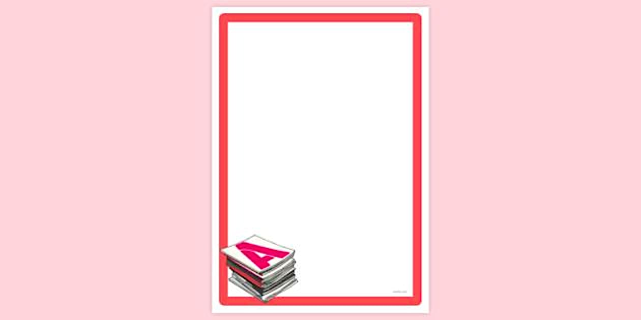 Simple Blank Magazine Page Border | Twinkl (teacher made)