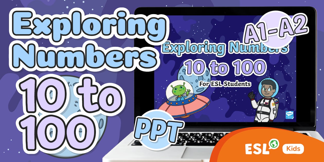 ESL Explore Numbers 10 to 100 Game