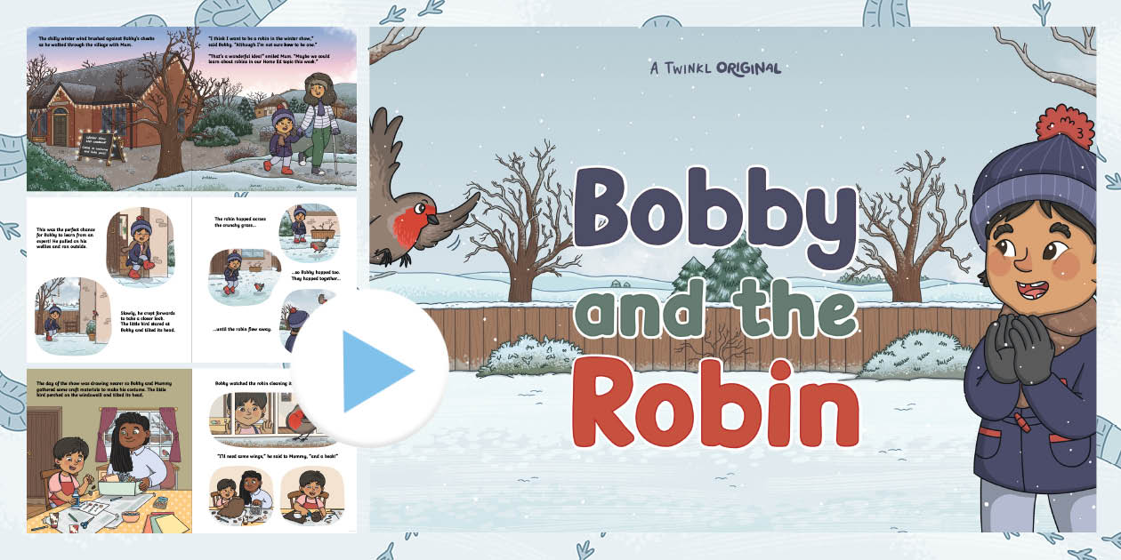 Bobby and the Robin Story PowerPoint (teacher made) - Twinkl