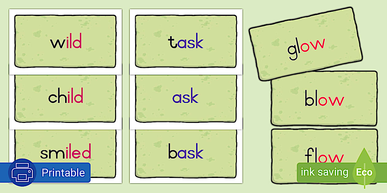 Grade 3 Phonics: Rhyming Words Word Wall Cards