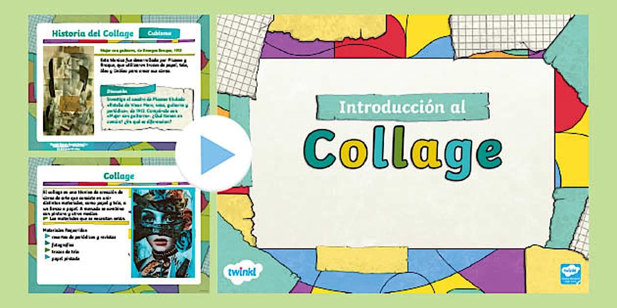 Presentación escolar de arte - El collage - Twinkl Colombia