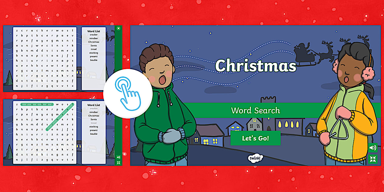 Interactive Christmas Word Search | Twinkl Go! - Twinkl