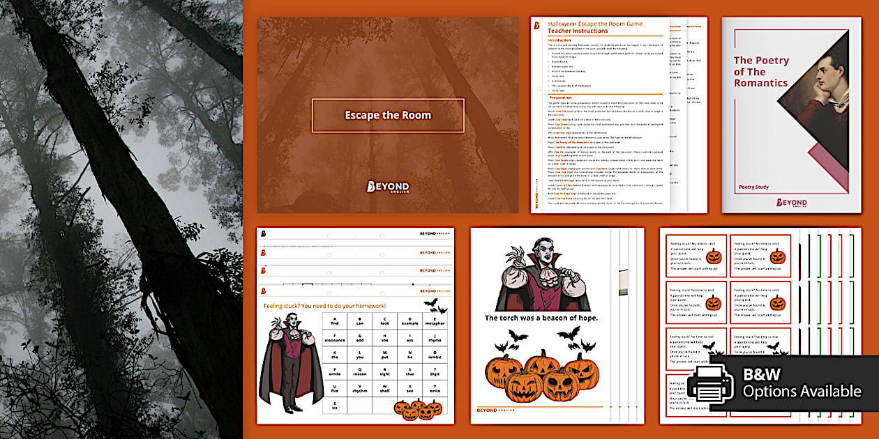 Halloween Escape Room Classroom Game | KS3 English | Beyond