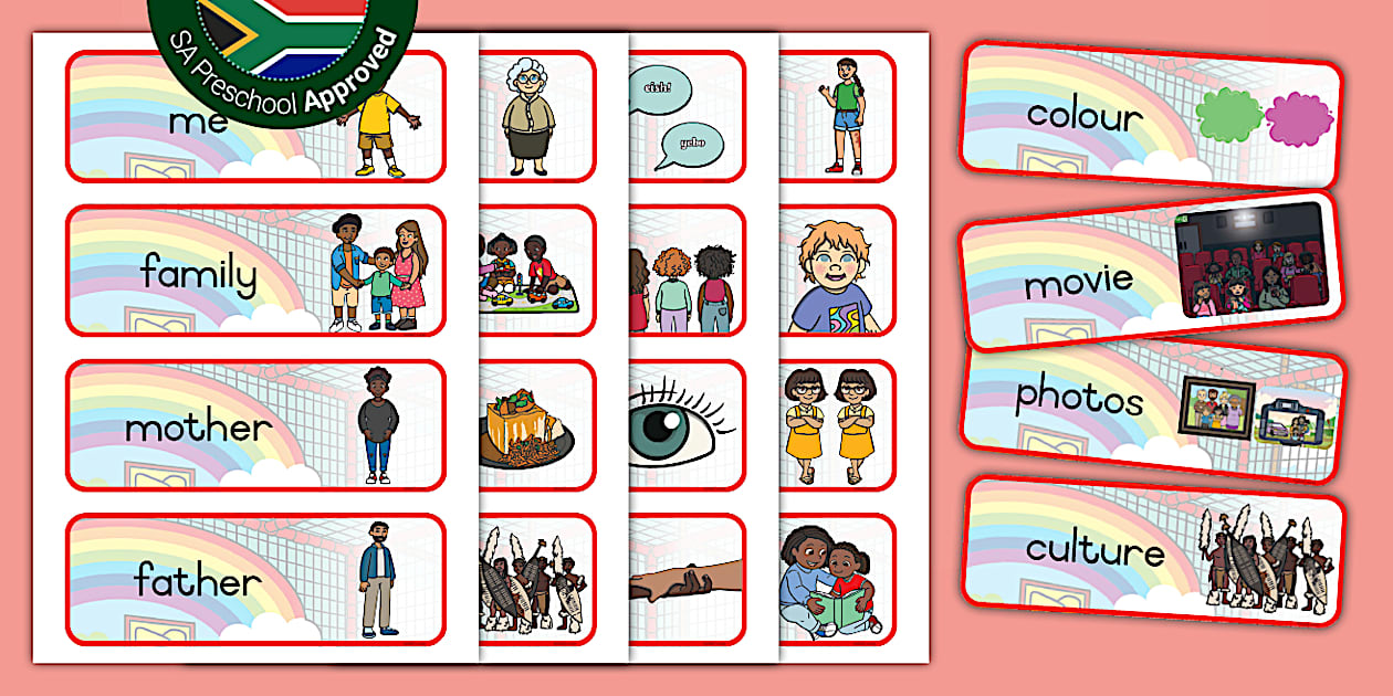 All About Me Word Cards (teacher made) - Twinkl