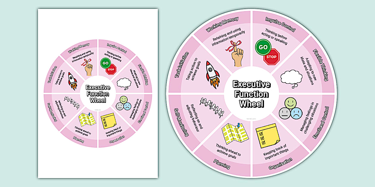 Executive Function Wheel (teacher made) - Twinkl