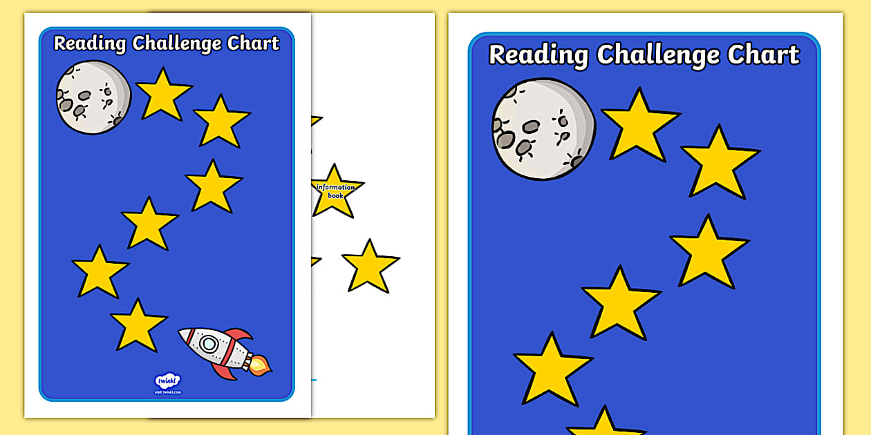 Reading Challenge Chart (Space) (teacher made) - Twinkl