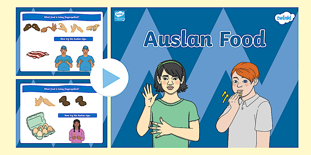 Auslan Foods PowerPoint (teacher made) - Twinkl