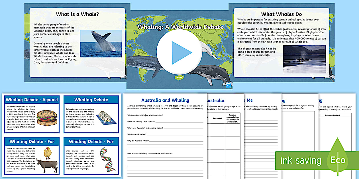 Whaling Debate Pack (teacher made) - Twinkl