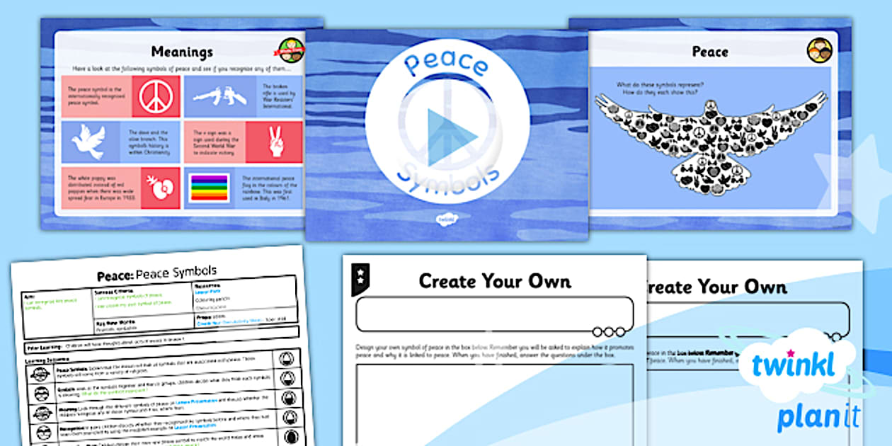 RE: Peace: Symbols of Peace Year 5 Lesson Pack 6 - Twinkl
