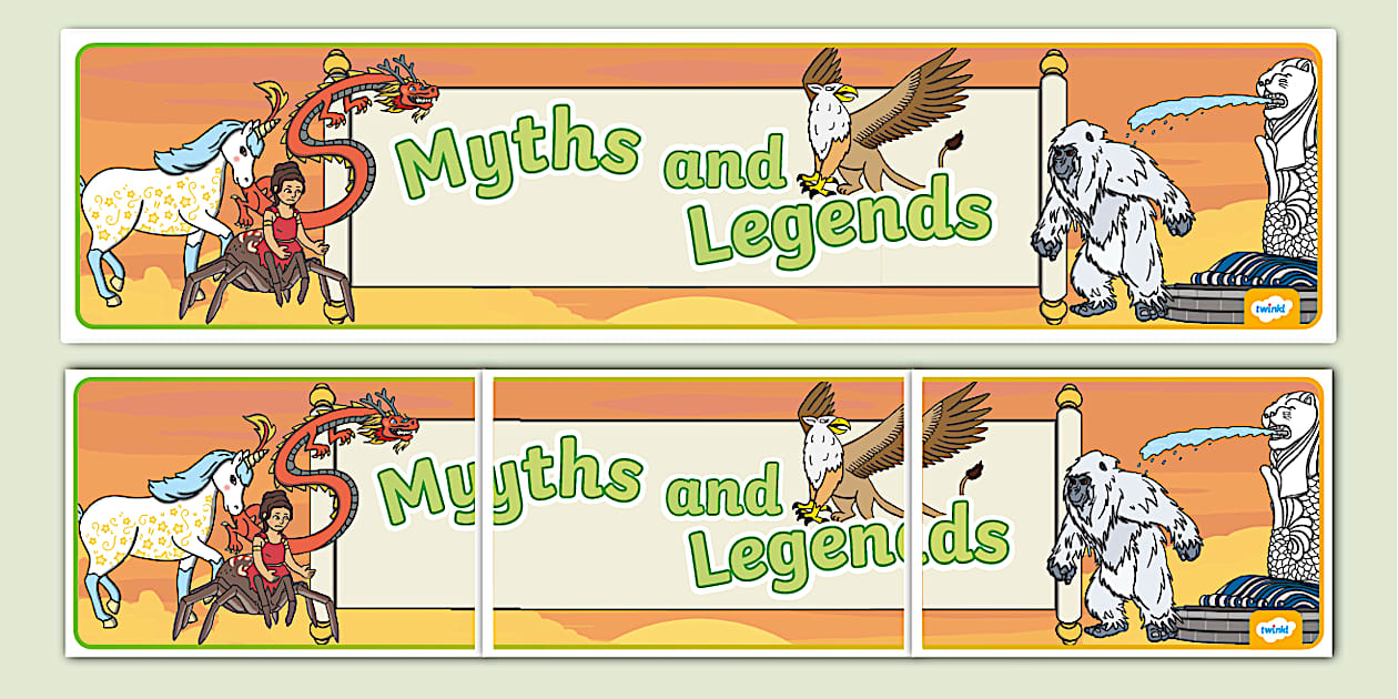 KS1 Myths and Legends Display Banner (teacher made) - Twinkl