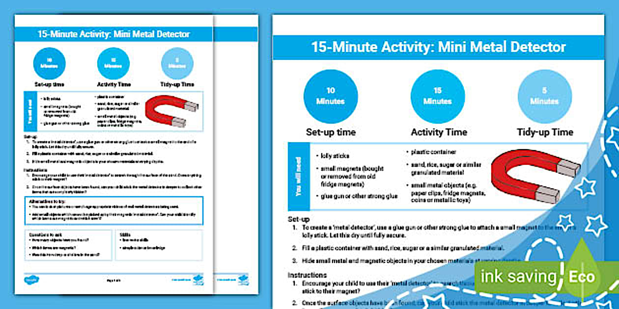 15-Minute Activity: Mini Metal Detector (teacher made)