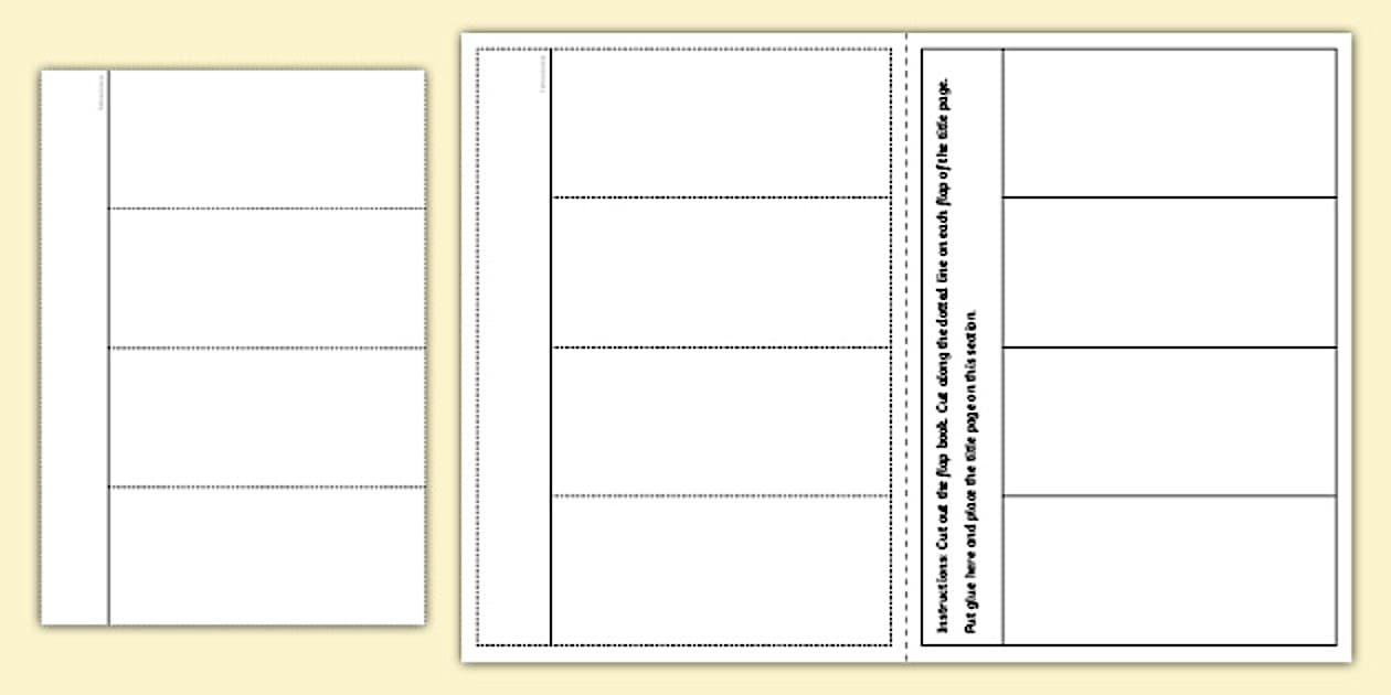 Blank Flap Book (Hecho por educadores) - Twinkl