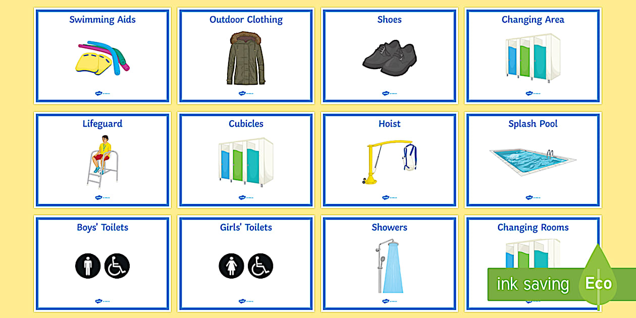 Splash Pool Secondary Signs and Labels (teacher made)