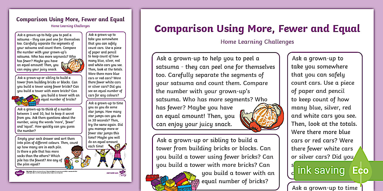 👉 More or Fewer | More or Fewer EYFS | Twinkl | Maths