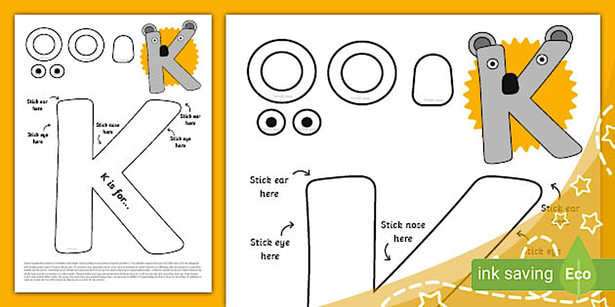 Make Your Own Alphabet Animals - K (teacher made) - Twinkl