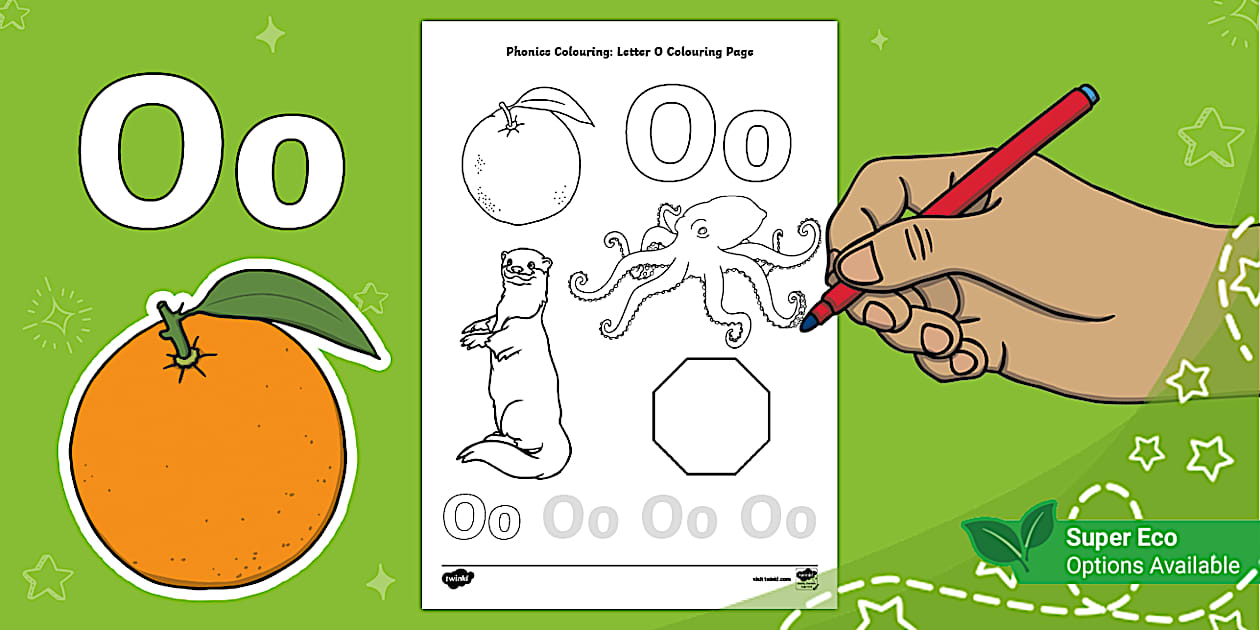 Letter O Phonics Colouring Sheet | Parents Resource - Twinkl