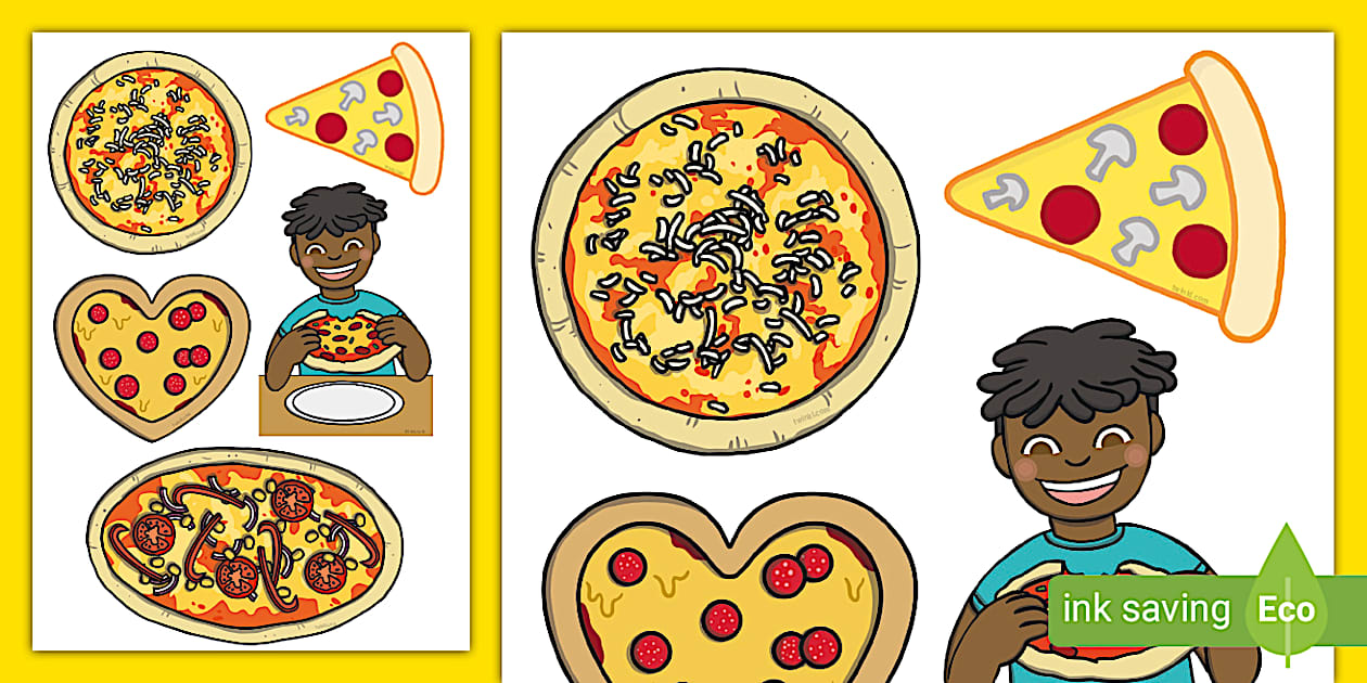 Pizza Clip Art Cut-Outs (teacher made) - Twinkl
