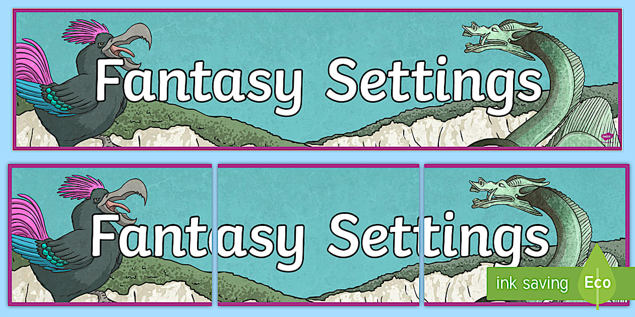 Fantasy Settings Display Banner (Teacher-Made) - Twinkl