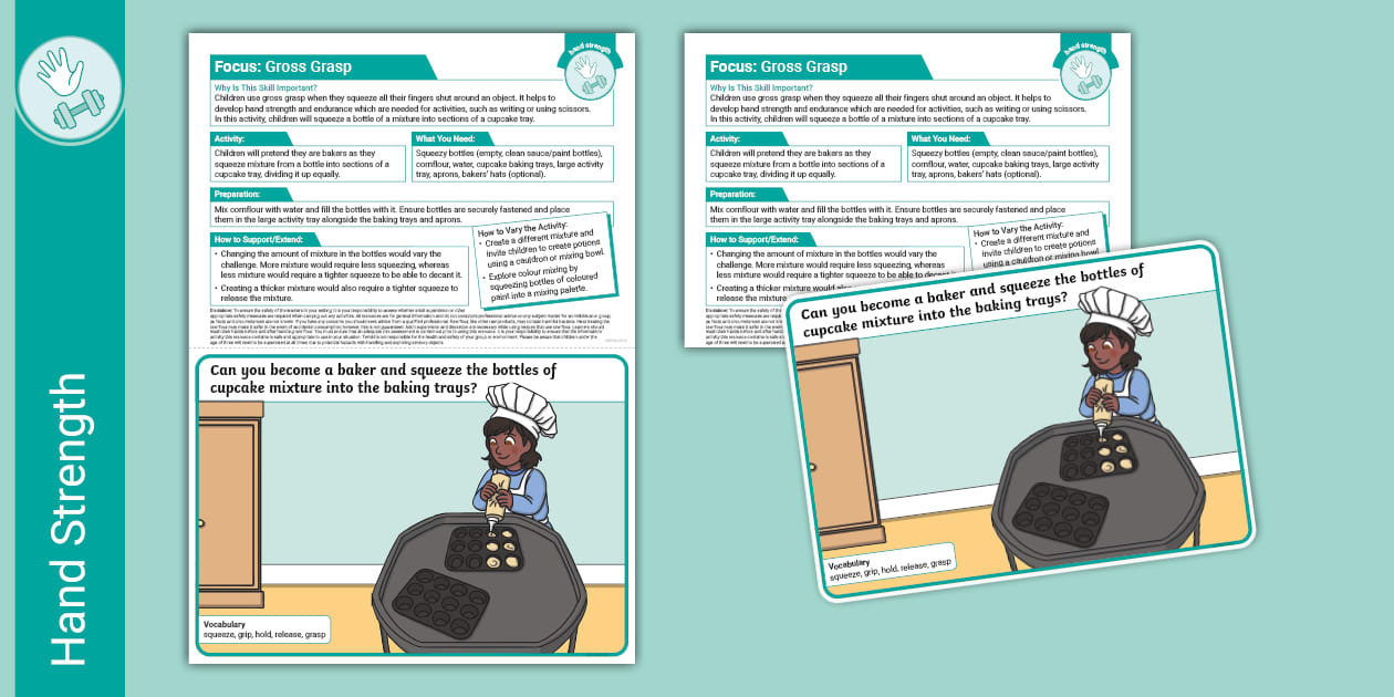 Fine Motor Skills Hand Strength Activity: Baker's Cakes