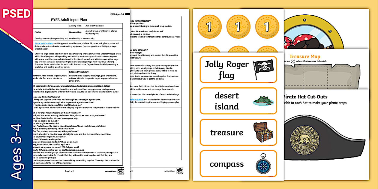 EYFS Join the Pirate Crew Adult Input Plan and Resource Pack