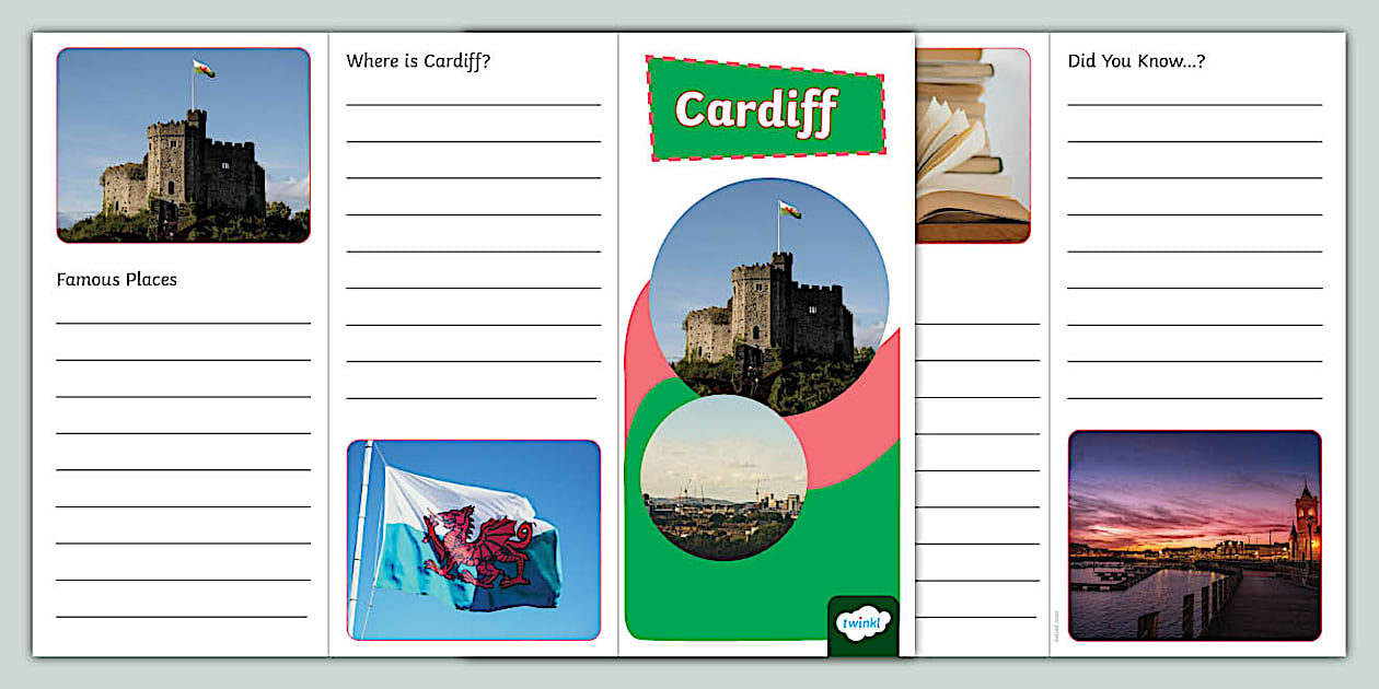Cardiff Leaflet Template (teacher made) - Twinkl