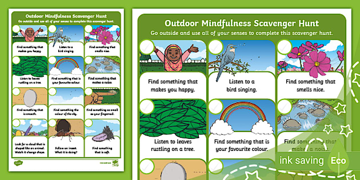 Mindfulness Walk Activity | Scavenger Hunt | Twinkl - Twinkl