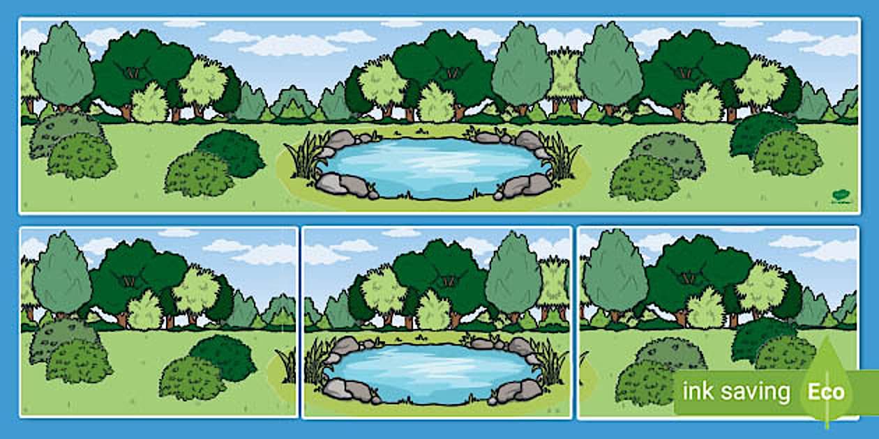 Five Little Ducks Small World Background (teacher made)