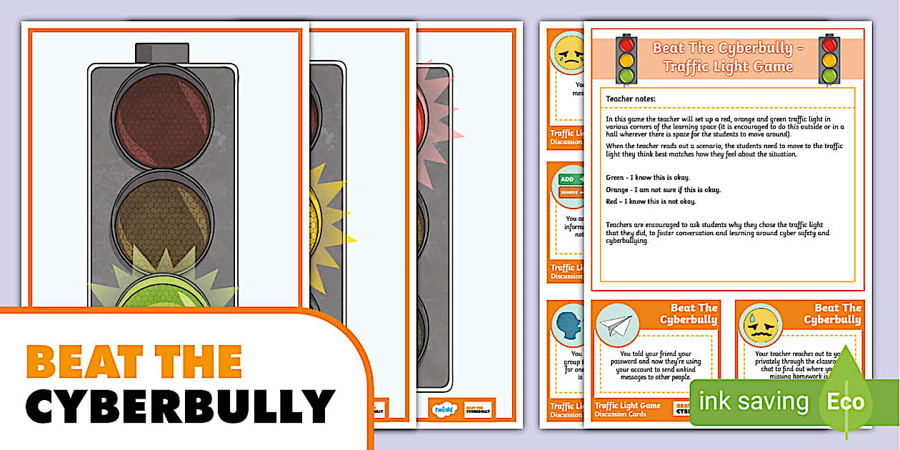FREE! - Beat The Cyberbully - Traffic Light Game - Twinkl