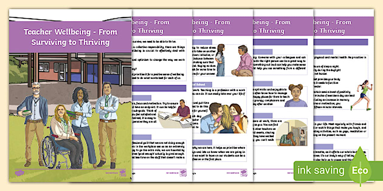 Teacher Wellbeing - From Surviving to Thriving - Twinkl