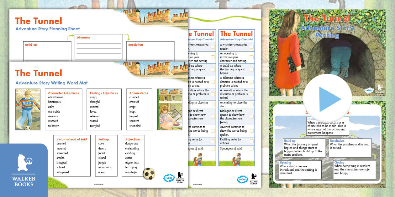 FREE! - The Tunnel: Adventure Story Writing Pack - Twinkl