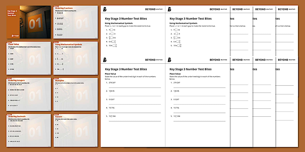 👉 KS3 Number Test Bites | Maths | Beyond (teacher made)