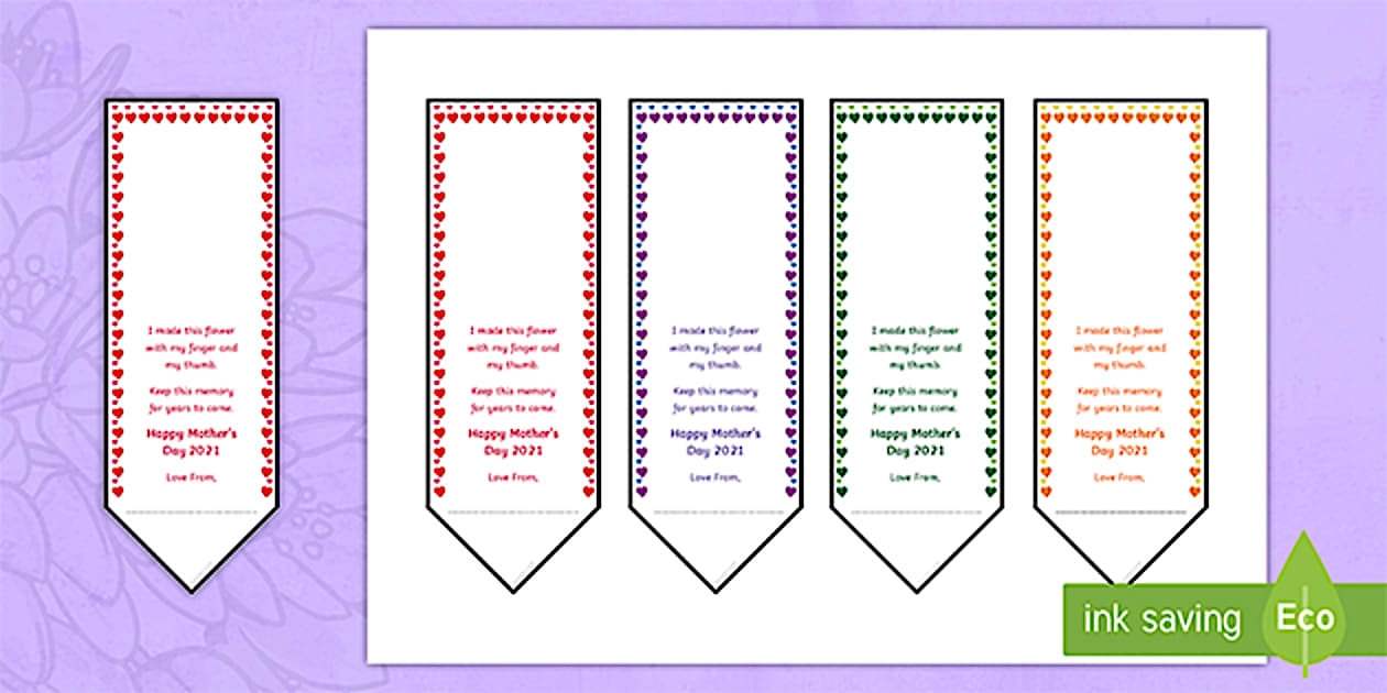 Mother's Day Bookmarks | Mother's Day Editable Bookmarks