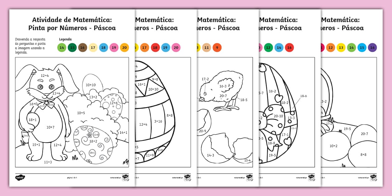 Tinta por Números - Páscoa (teacher made) - Twinkl